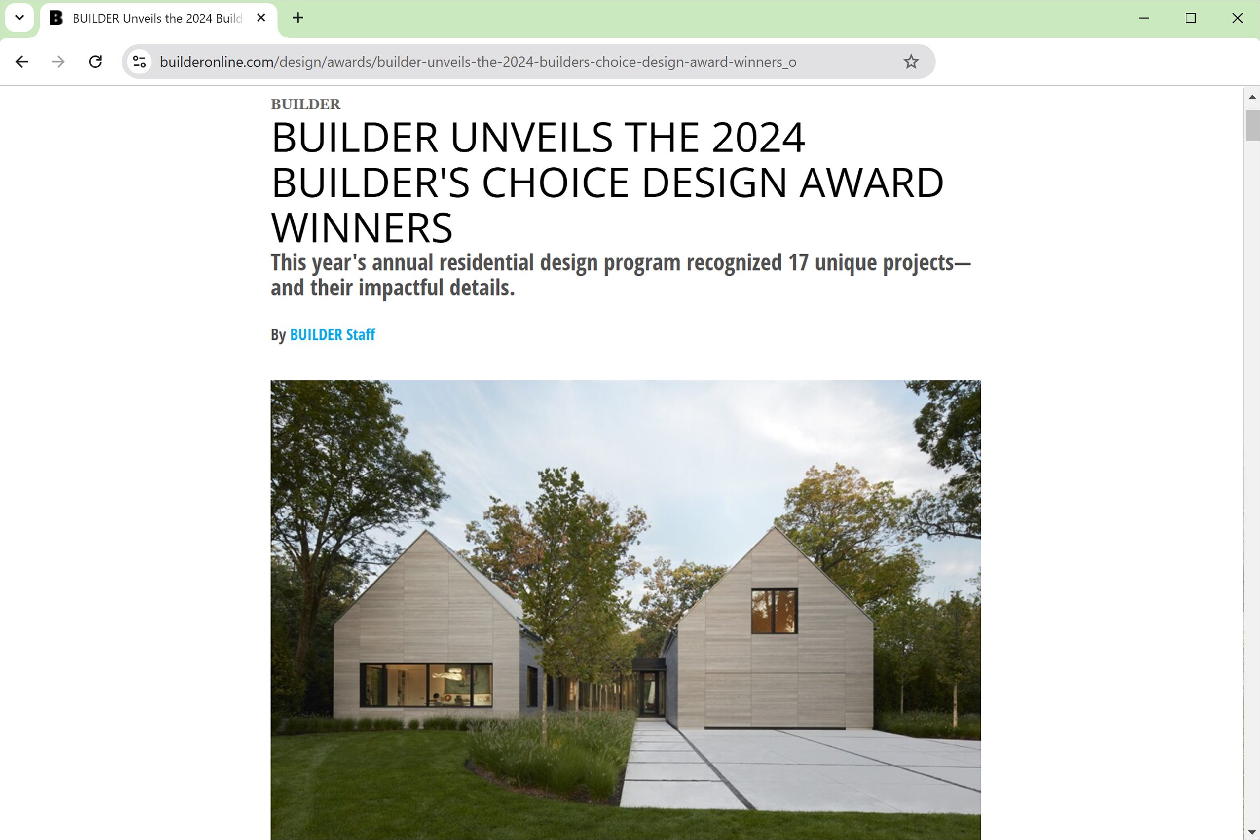 Three WKA projects honored with Builder’s Choice Custom Home Design ...